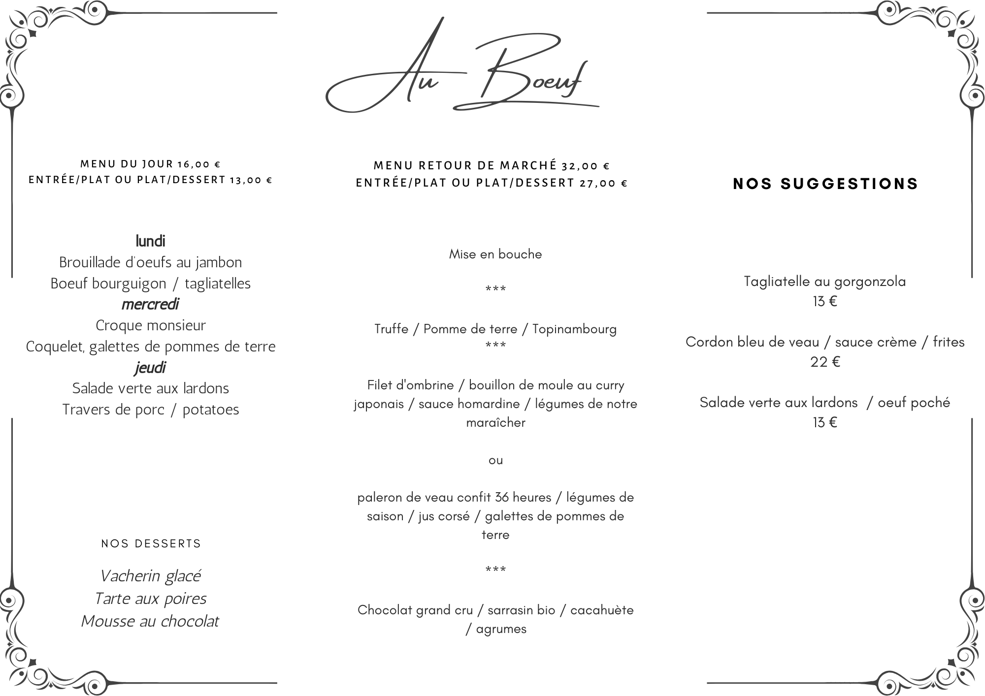 Au Boeuf – Restaurant gastronomique à Hohwiller – Chef Cédric Rott
